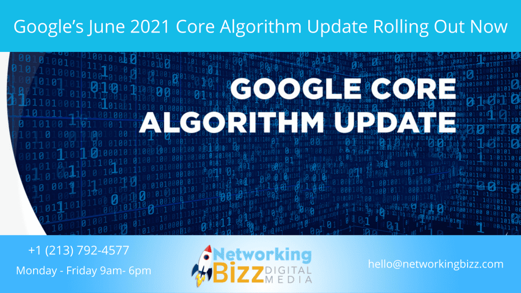 Google’s June 2021 Core Algorithm Update Rolling Out Now - Chicago