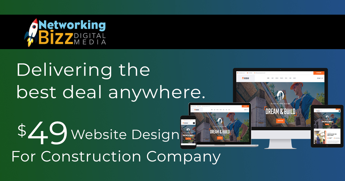 Chicago Best Construction Company website design for $49